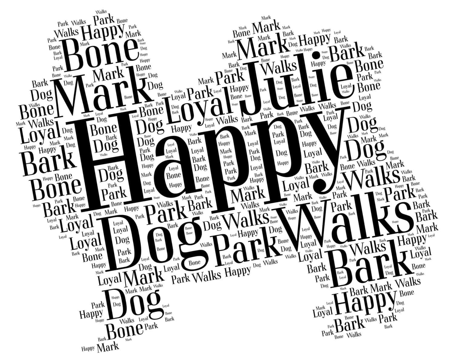 Japanese Chin Black | Word Art Prints - Word Art App