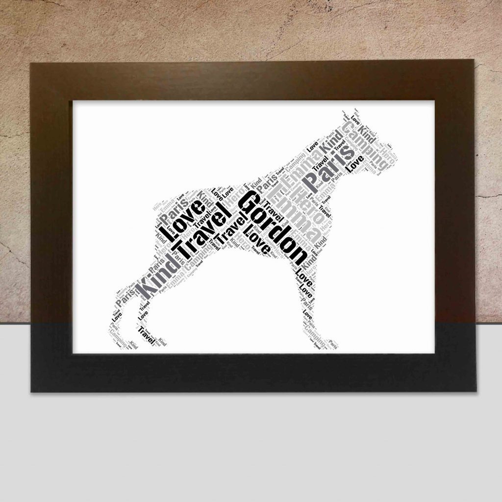 Boxer dog print - Word Art Prints - Word Art App