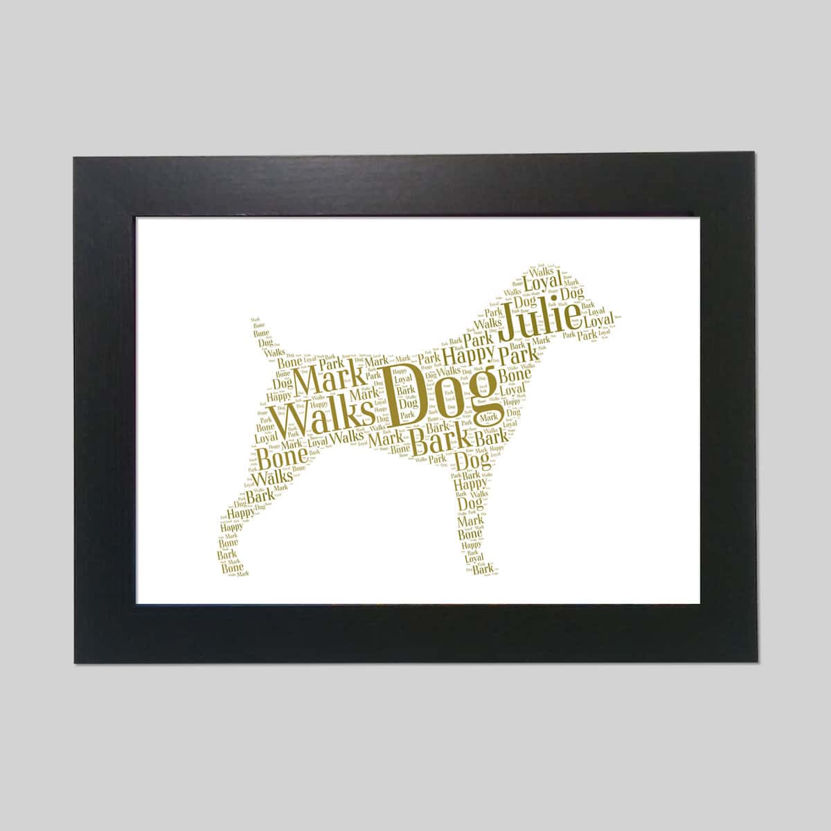 Personalised Jack Russell Terrier word art print - word art prints ...