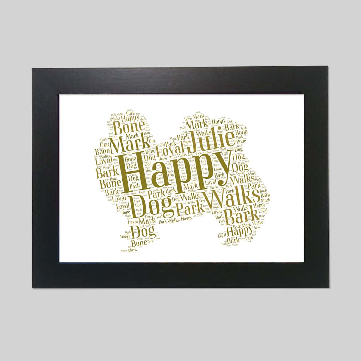 Personalised Japanese Chin word art print - word art prints - word art app