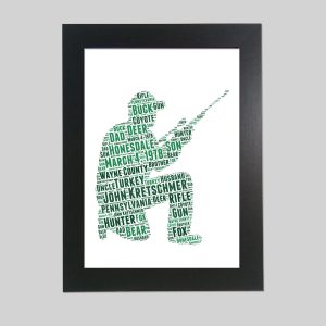 Hunting word art print - word art prints - word art app