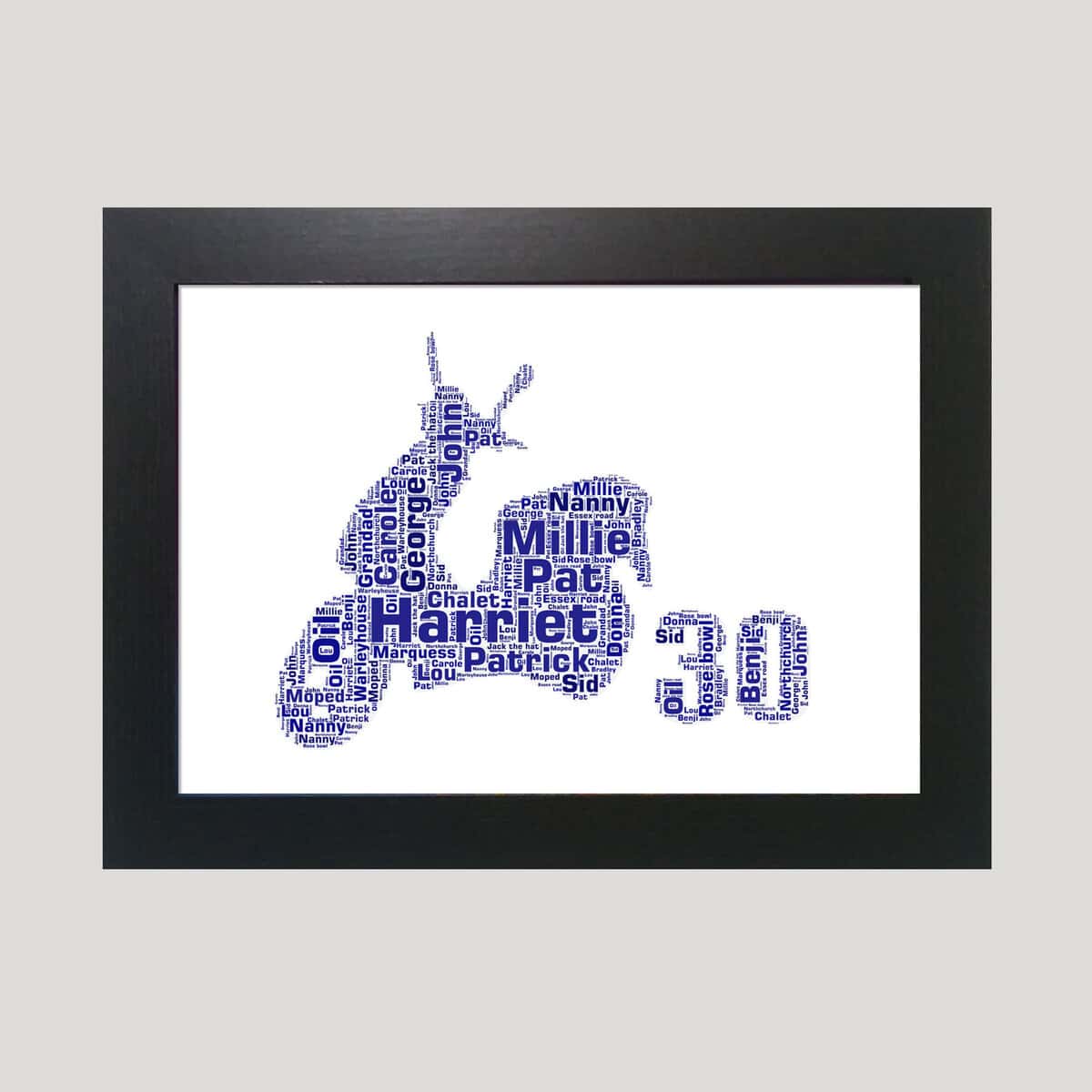 Moped word art print | word art prints - word art app