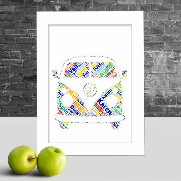 Campervan word art - Word Art Prints - Word Art App