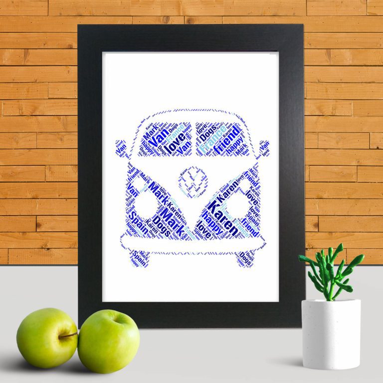 Campervan word art - word art prints - word art app
