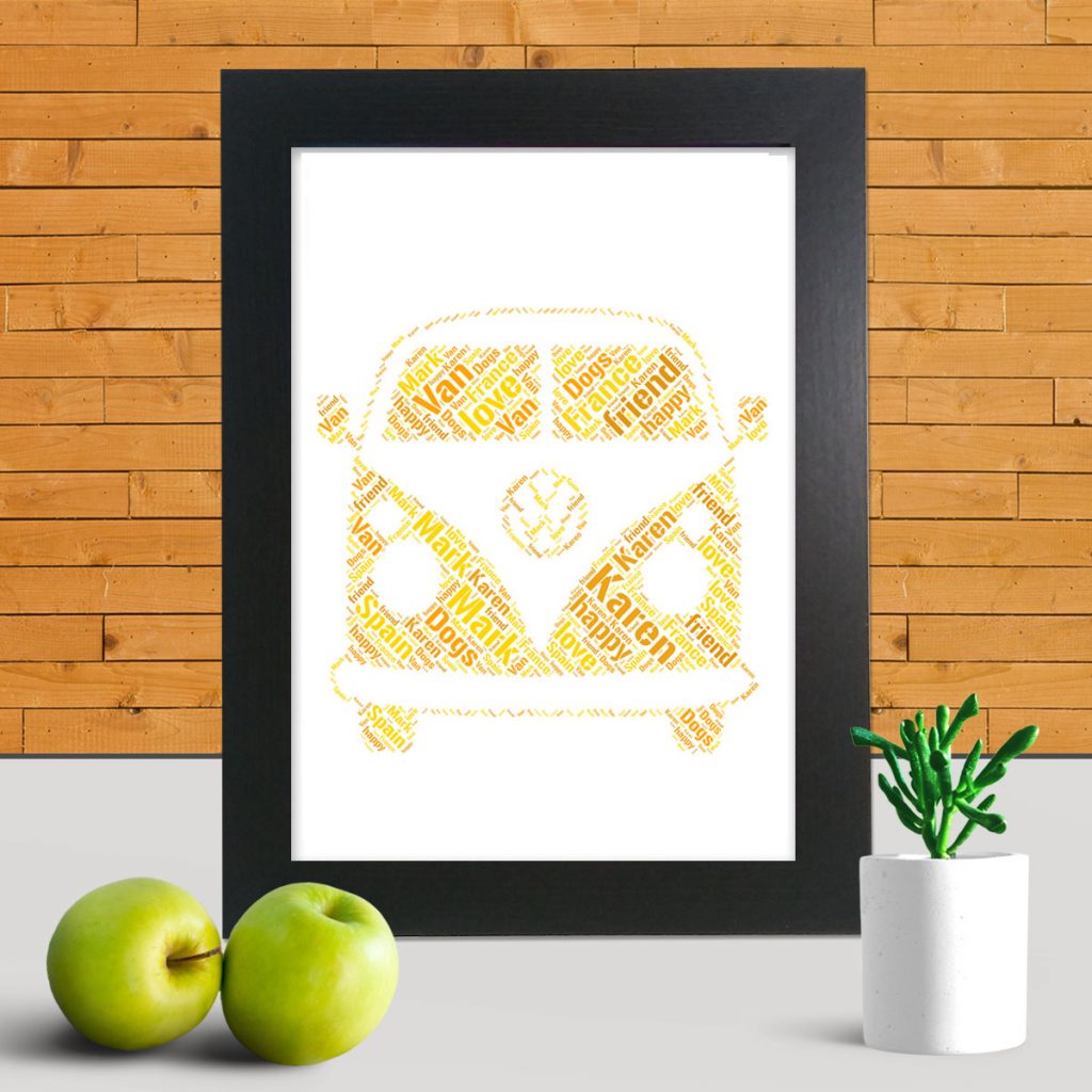 Campervan word art - word art prints - word art app