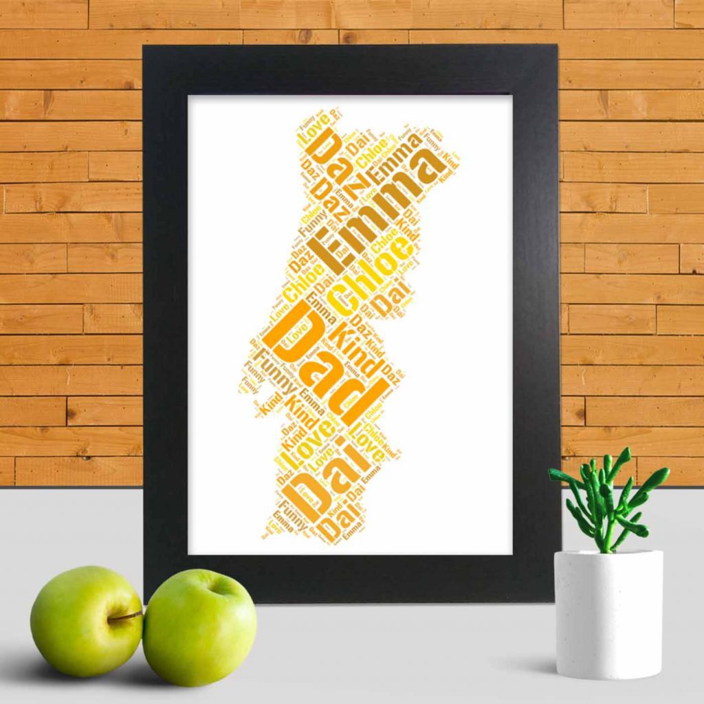 Personalised Portugal word art print - word art prints - word art app