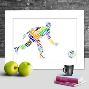 Personalised Bowling Art | Word Art Prints - Word Art App