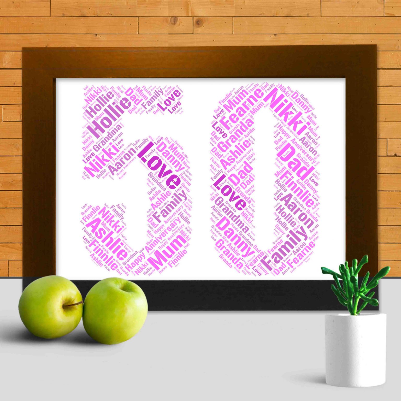 50th anniversary word art - Word Art Prints - Word Art App