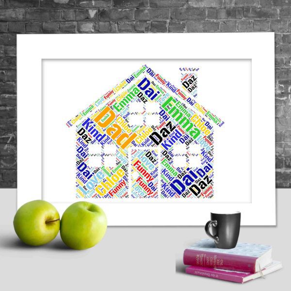 Personalised House word art - Word Art Prints - Word Art App