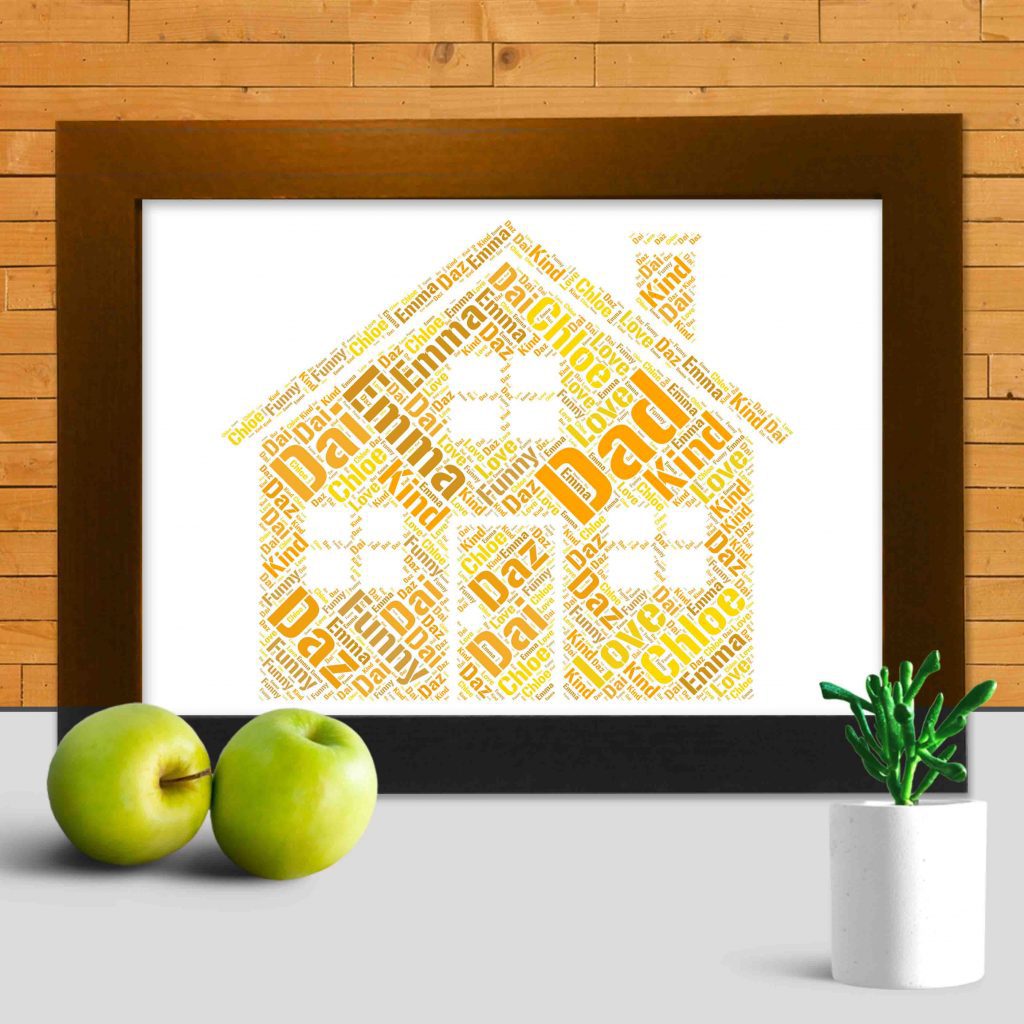 Personalised House word art - Word Art Prints - Word Art App