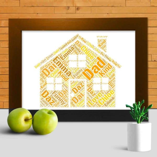 Personalised House word art | Word Art Prints - Word Art App