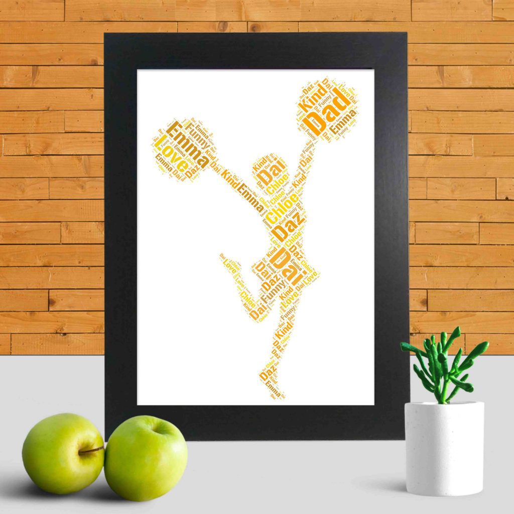 Personalised Cheerleader Word Art - Word Art Prints - Word Art App