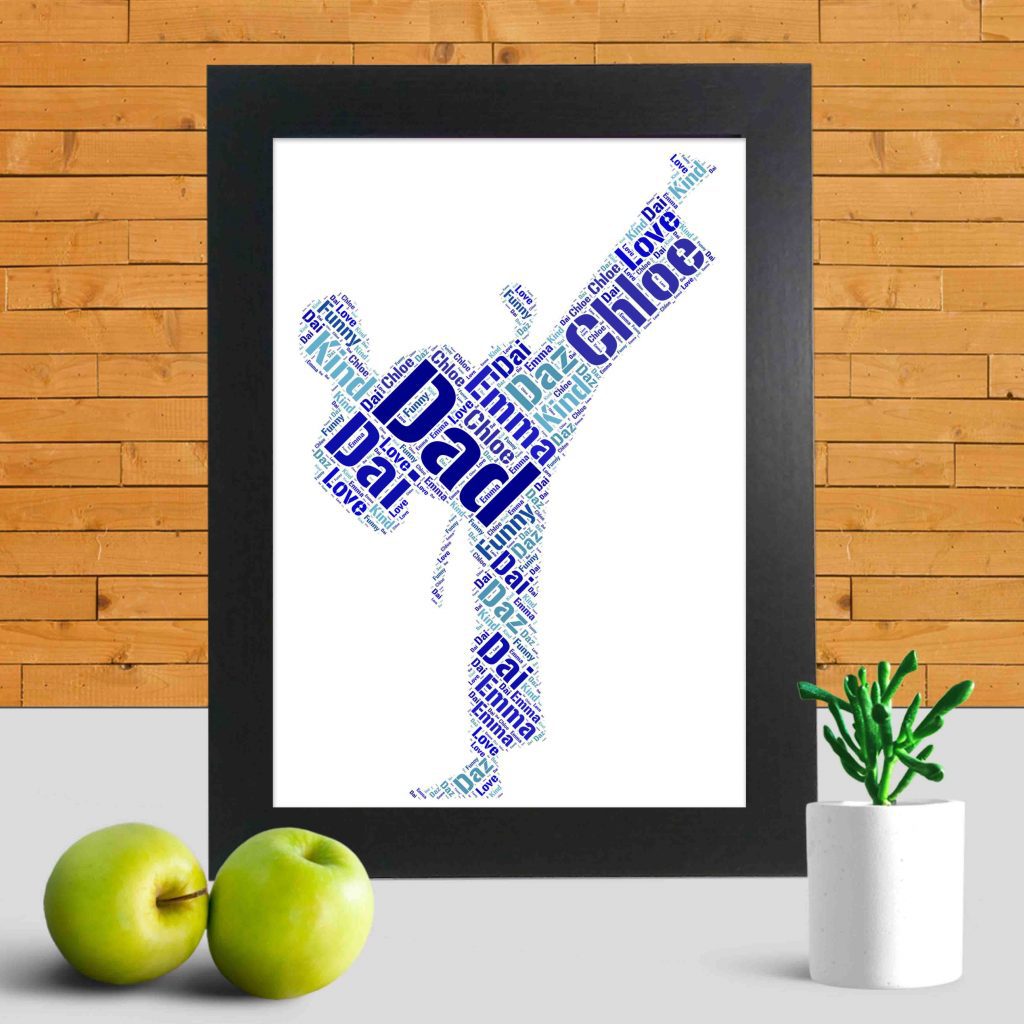 Personalised Karate Word Art Print - Word Art Prints - Word Art App