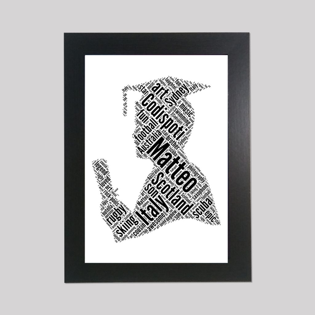 Graduation word art print - word art prints - word art app