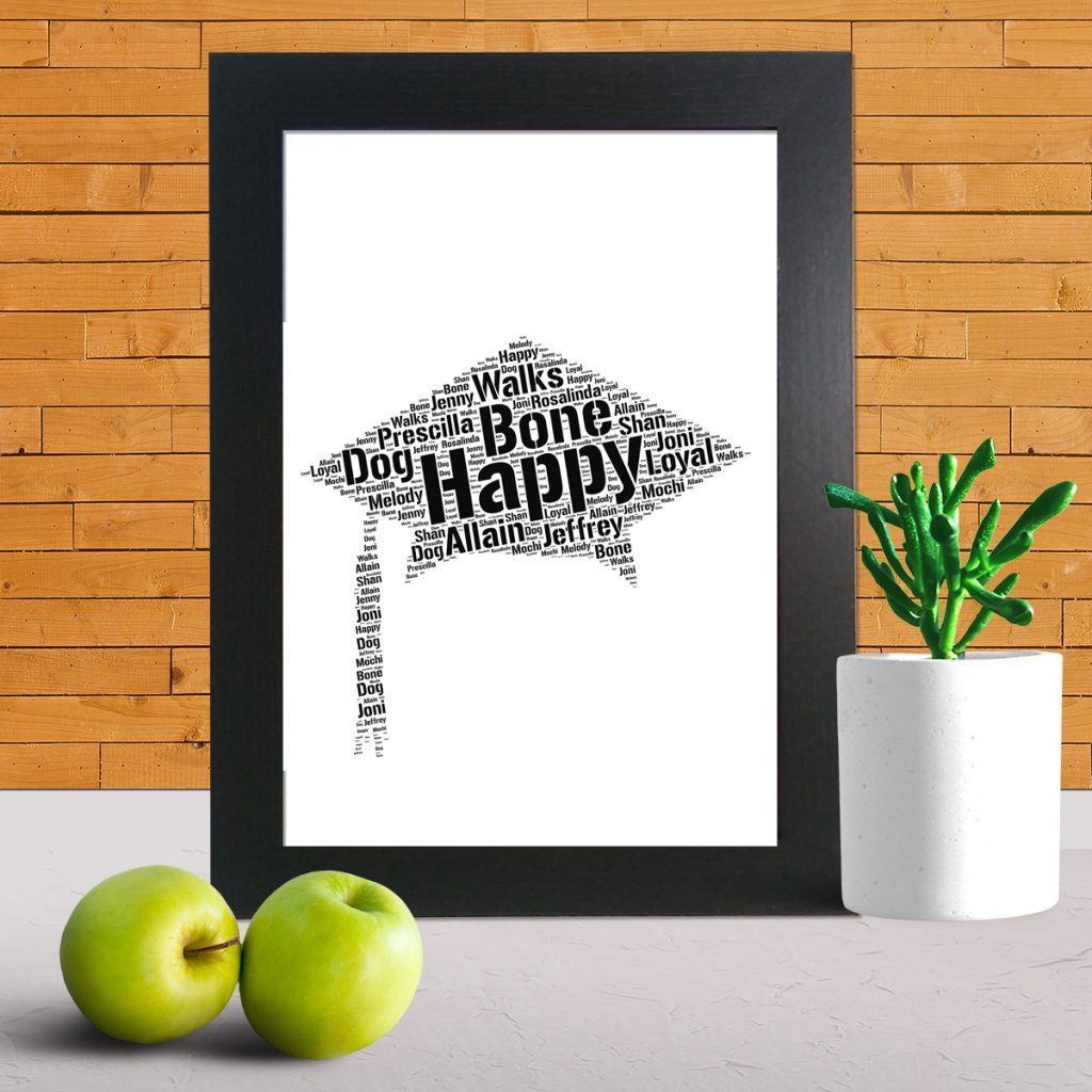 Graduation word art print - word art prints - word art app